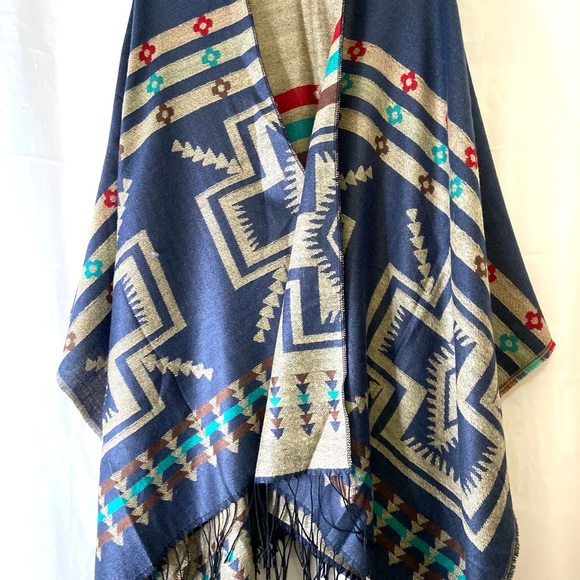 Urban Coco | Other | Urban Coco Southwestern Print Poncho Sz Os | Poshmark